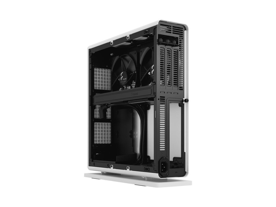 Fractal Design Ridge White Mini-ITX Slim Small Form Factor Console PC ...