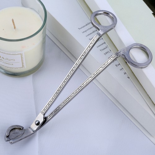 Elegant Stainless Candle Trim Trimmer Scissors Wick Oil Lamps Snuffers ...