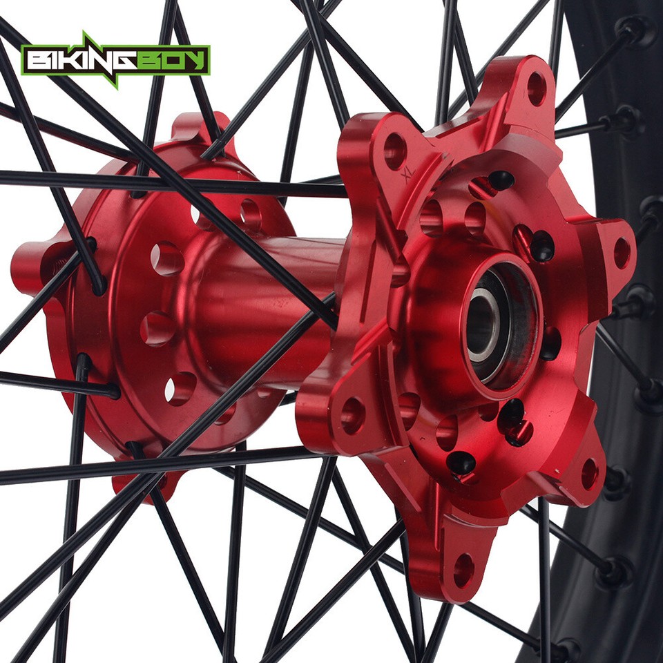 21"/18" for Honda XR650L 1993-2024 MX Front Rear Wheels Rims Red Hubs ...