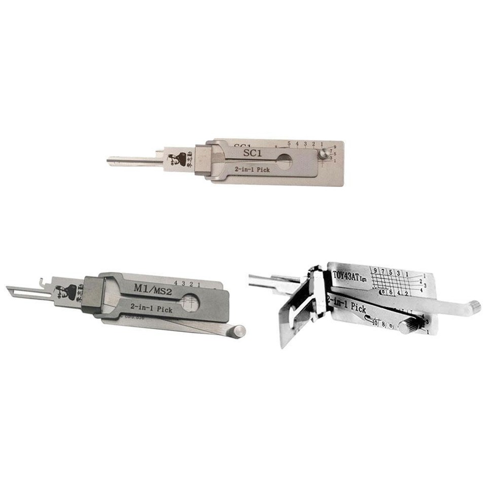 2in1 Key Decoder Precision Hook Pickup Kit for SC1 Master Locksmith ...