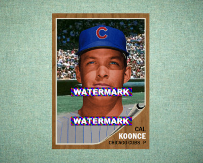 Cal Koonce Chicago Cubs 1962 Style Custom Baseball Art Card | eBay