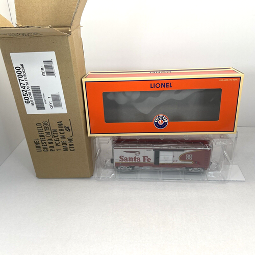 Lionel 6-52477 LOTS 2007 Santa Fe Warbonnet Boxcar O Gauge New Club Car ...