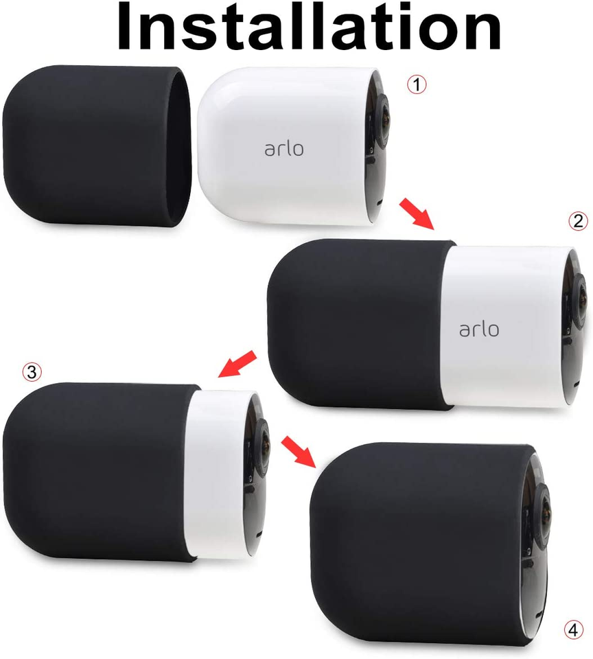 Silicone Skins for Arlo Pro 4/Arlo Ultra 2, 4 Pack Protective Case ...