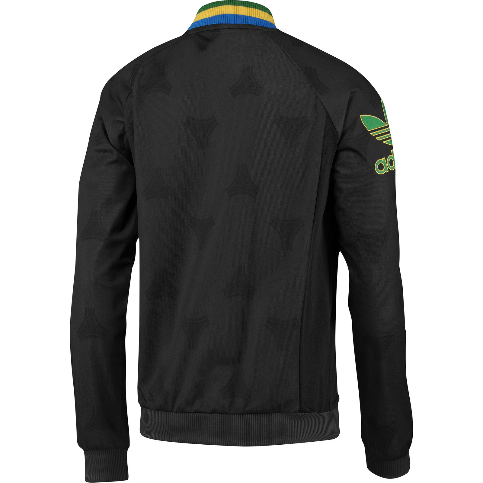 adidas Retro Brazil Brasil TT Track Top Soccer Zip Jacket Black Men ...