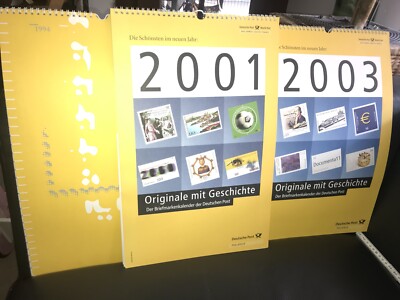 Briefmarken - Kalender 1994/2001/2003 Deutsche Post ORIGINALE MIT ...
