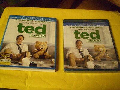 Ted (Blu-Ray/DVD, 2012) w/Slipcover Unrated Mark Wahlberg Brand NEW | eBay