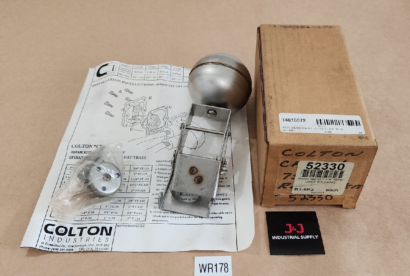 *NEW* Colton 52330 CFT Steam Trap Kit 1-1/4" 75Psi (E5 Soaker) B1-6P2 ...
