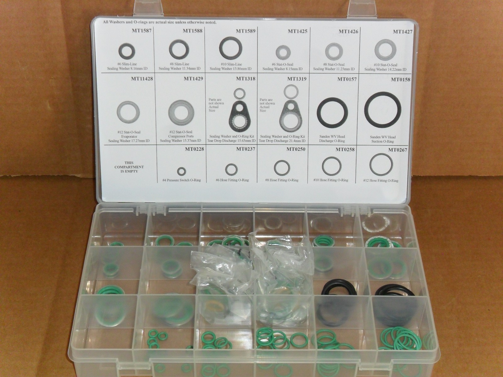 HEAVY DUTY TRUCK AC SEALING WASHER AND O-RING ASSORTMENT BOX KIT | eBay