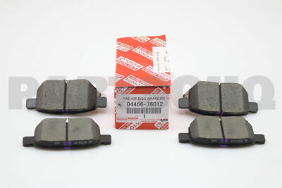 0446676012 Genuine Toyota PAD KIT, DISC BRAKE, REAR 04466-76012 | eBay