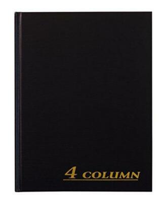 Adams Account Book, 4-Column, Black Cloth Cover, 9.25 x 7 Inches, 80 ...