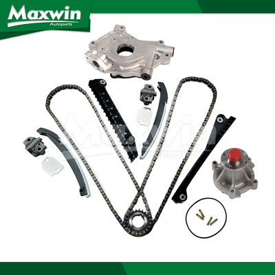 Timing Chain Kit Oil Water Pump Fit Ford E-350 Econoline F-150 F-250 ...