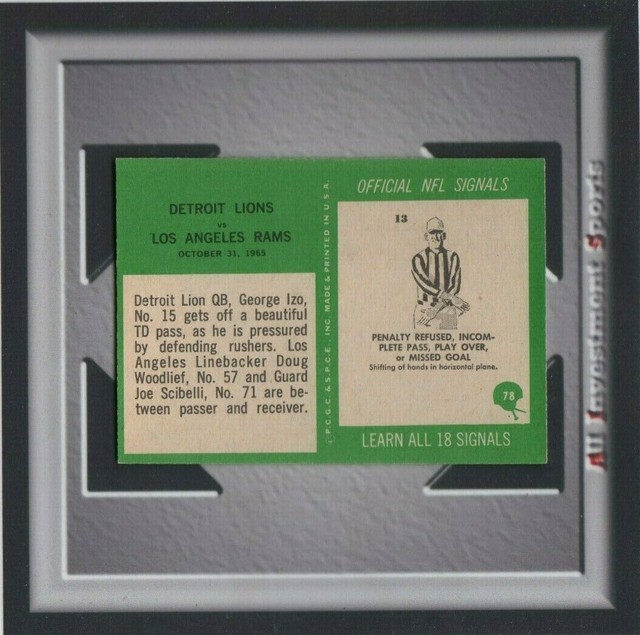 1966 Philadelphia - #78 Doug Woodlief, George Izo, Joe Scibelli (RC ...