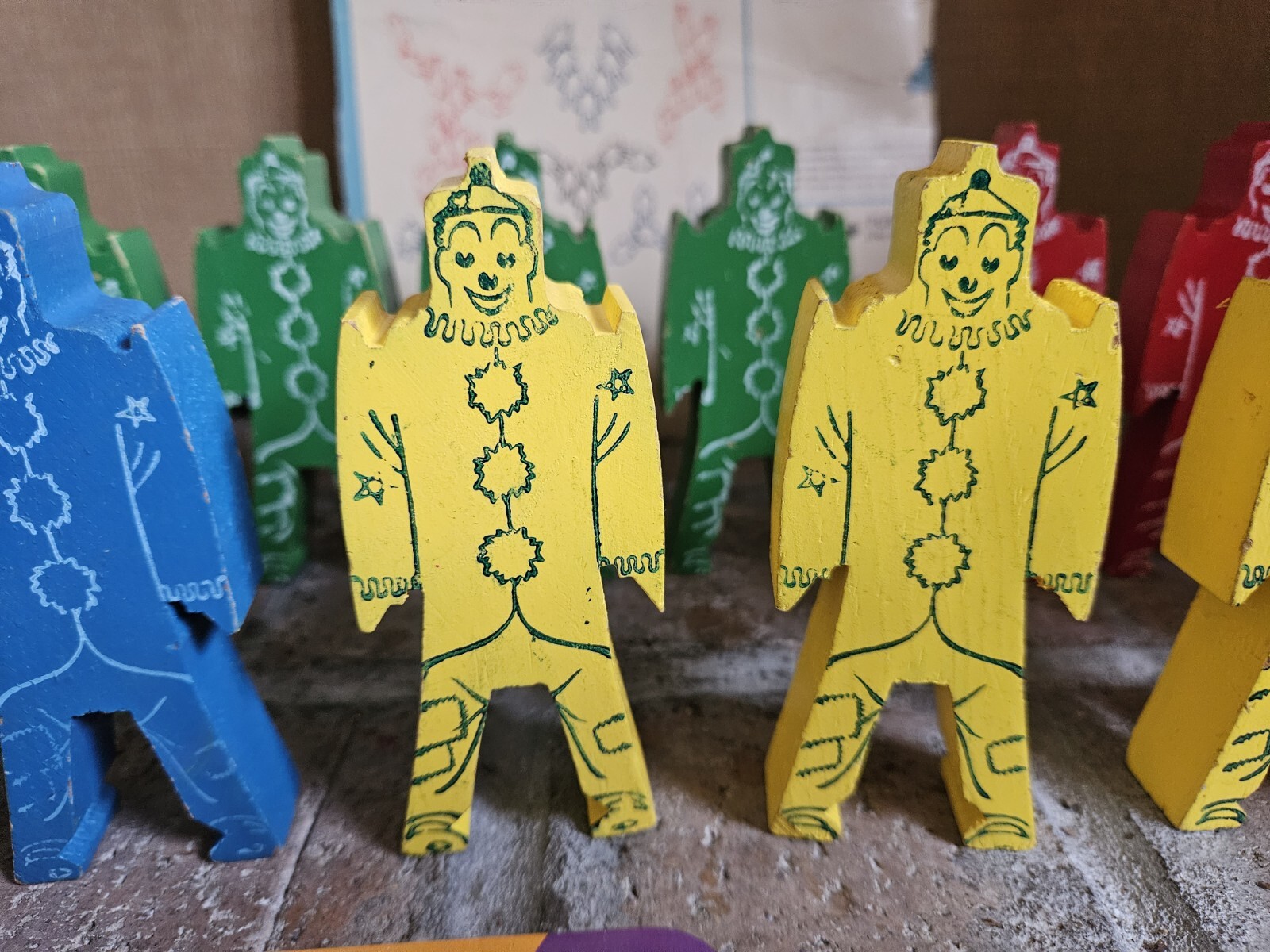 Lot of 13 Sifo Bill Ding Jr Balancing Clowns Colorful Wood Toys ...