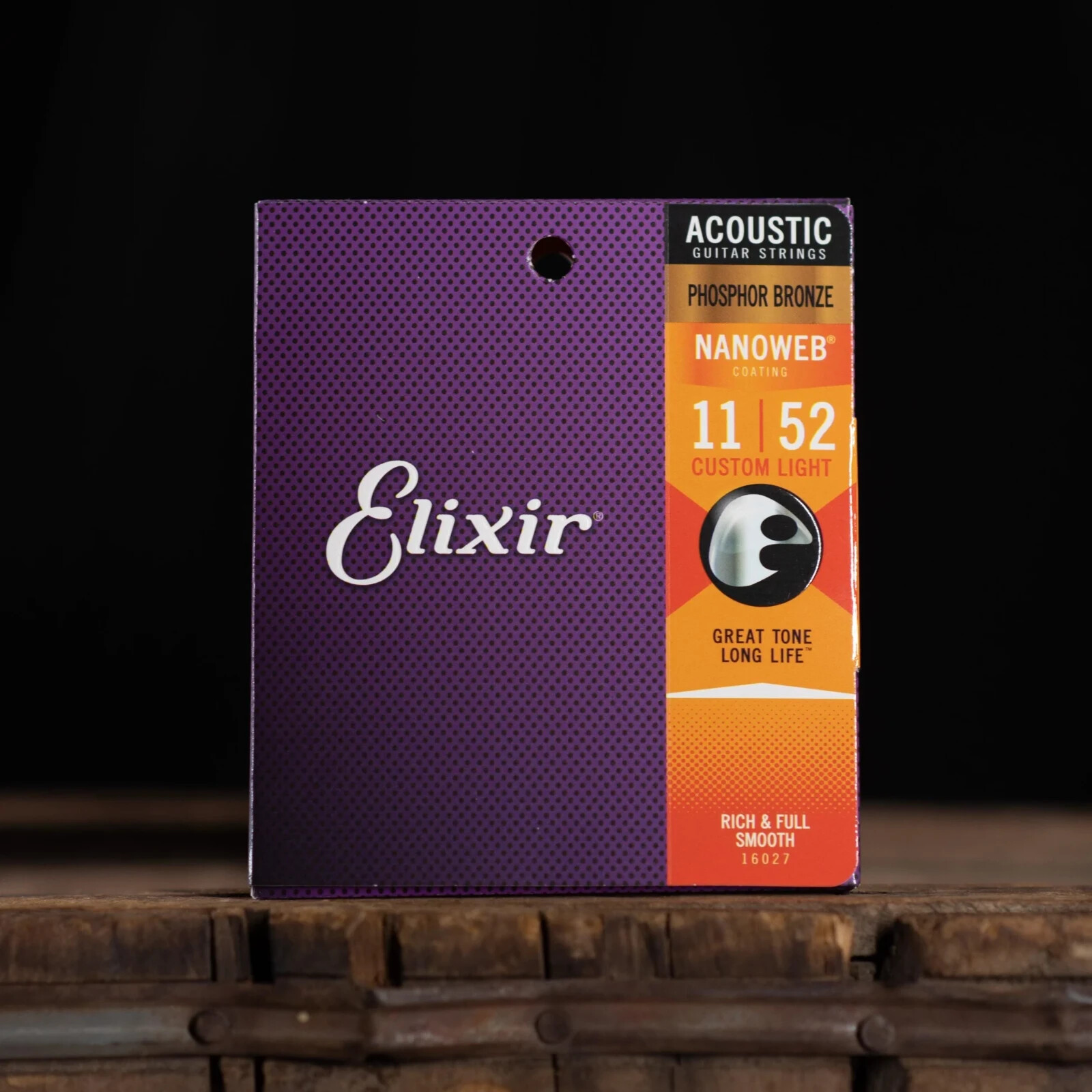 Elixir Nanoweb Phosphor Bronze 11-52 Acoustic Guitar Strings | eBay UK