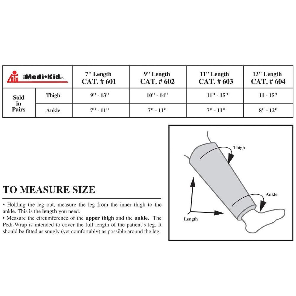 Pediatric Leg Immobilizer (9" F) | eBay