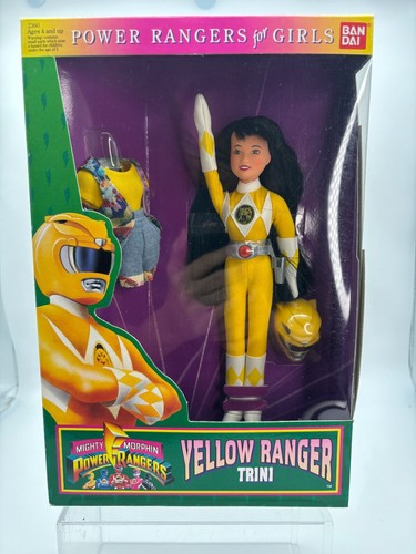 Mighty Morphin Power Rangers Yellow Ranger Trini Doll Figure Bandai ...