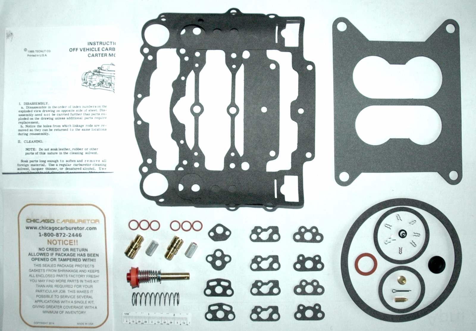 1959 CARB KIT SET 2790S & 2791S CARTER AFB'S DESOTO & DODGE DUAL QUADS ...
