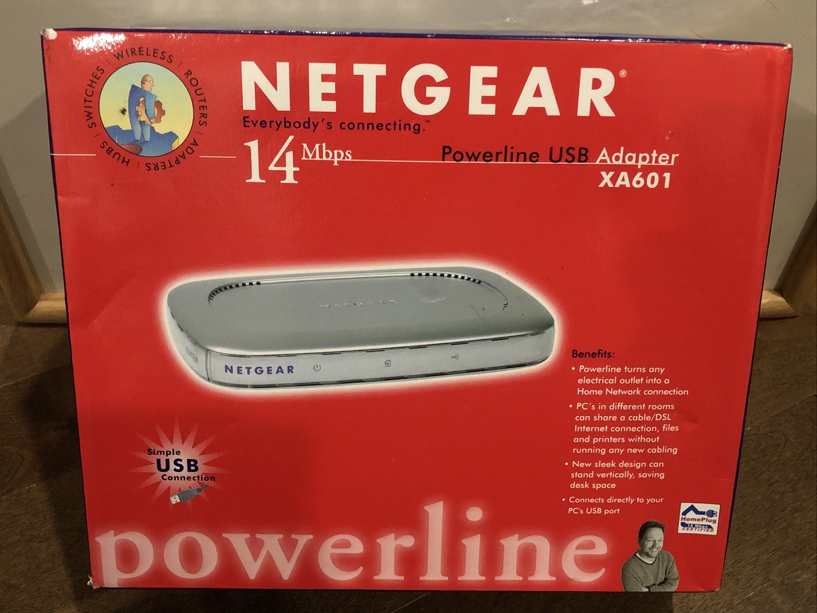 Netgear AX601 Powerline 14 Mbps USB Hubs/Switches/ Wireless/Router ...