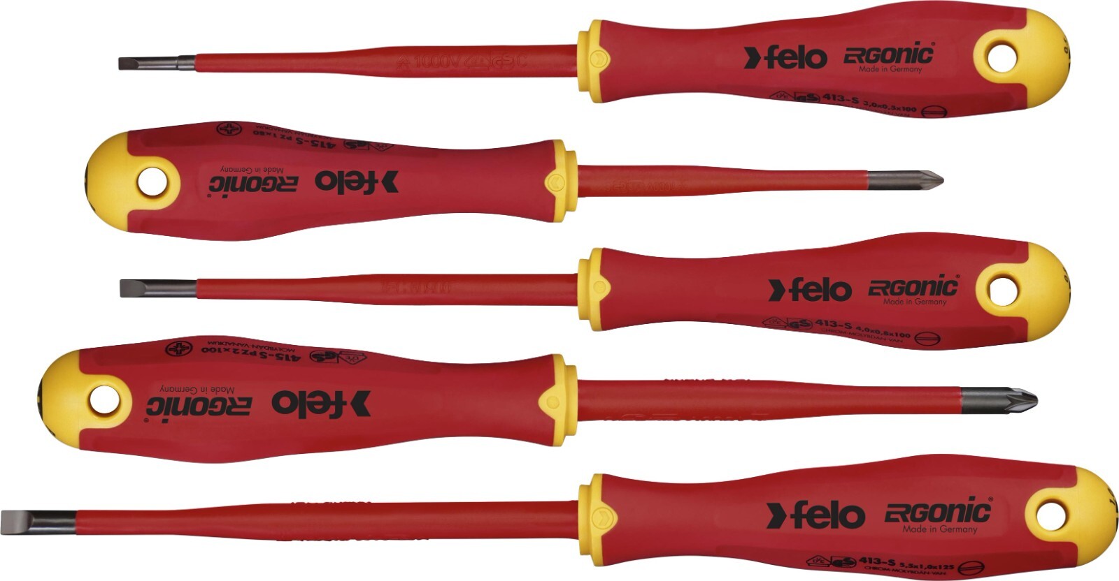 Felo SD ERGONIC VDE E-slim Set 5-pcs. SL/PZ / 00041385398 for sale ...