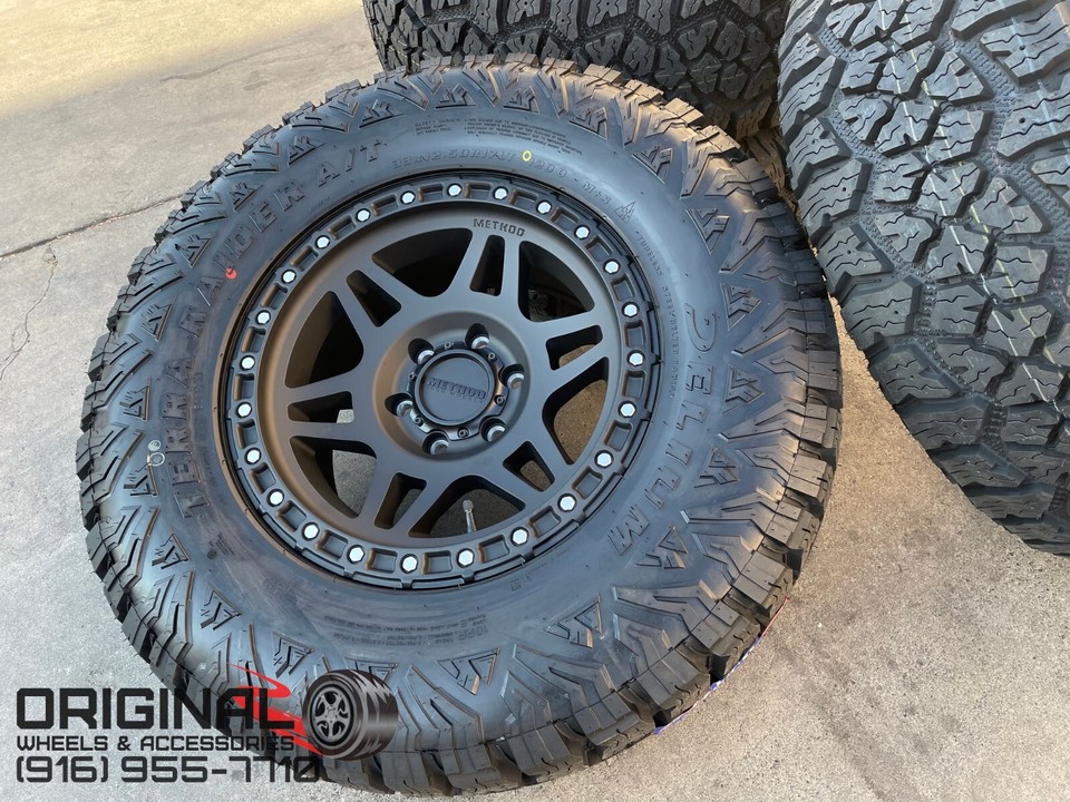 37" Method MR312 Wheels Tires 5x127 Rims Jeep Wrangler Gladiator 5x5 JK ...