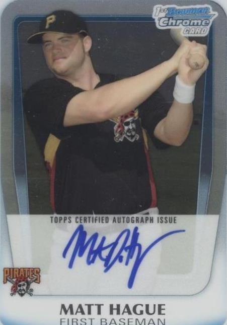 2011 Bowman - Chrome Prospects Autograph Matt Hague #BCP84 (AU, RC) for ...