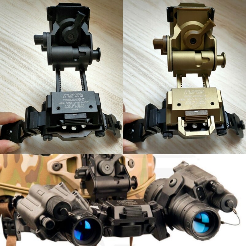 Metal Tactical PVS28 J arm Bracket+L4G24 Helmet Mount For AN/PVS 14 ...