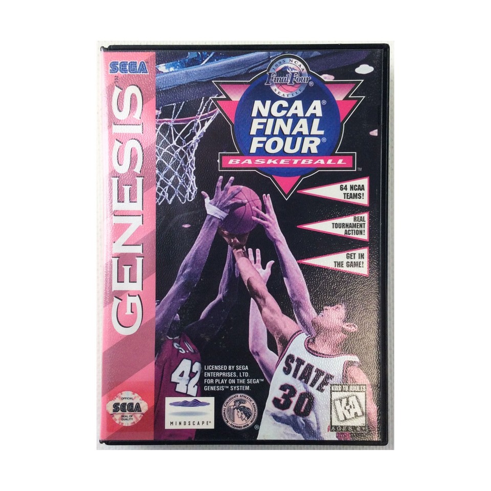 Mindscape Sega Genesis Game NCAA Final Four Basketball VG+ | eBay