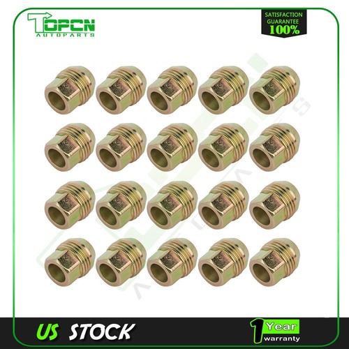 20 Gold Zinc Thread Size 12x1.5mm 1.07'' Tall Wheel Lug Nuts For Chevy ...