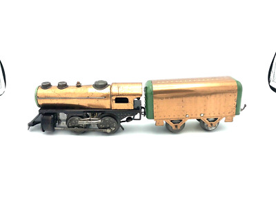 Hafner overland flyer trains Copper Engine And Tender With Green Trim ...