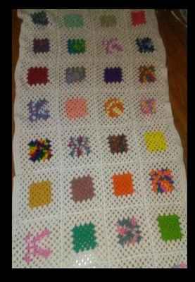 AMISH MADE Multicolored TWIN size Crochet Throw Blanket | eBay