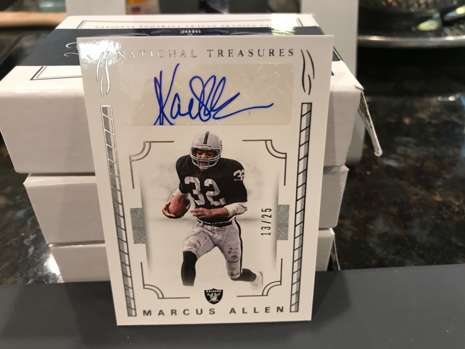 National Treasures Autograph Raiders Marcus Allen 13/25 2016 | eBay