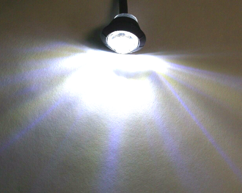 6 Super Bright 12 volt Waterproof Snap-In White LED Utility Lights | eBay