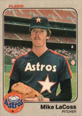 1983 Fleer Baseball #455 - Mike LaCoss - Houston Astros 83-1136 | eBay