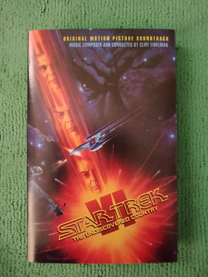Star Trek VI The Undiscovered Country. Film Soundtrack. Cassette tape ...