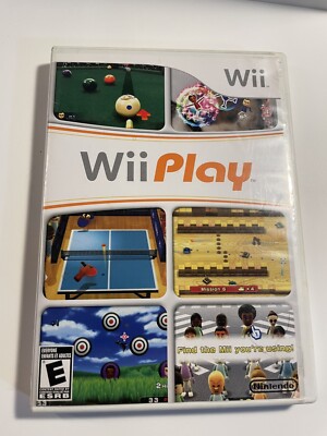 Wii Play (Nintendo Wii, 2007) Includes Manual Case Disk In Excellent ...