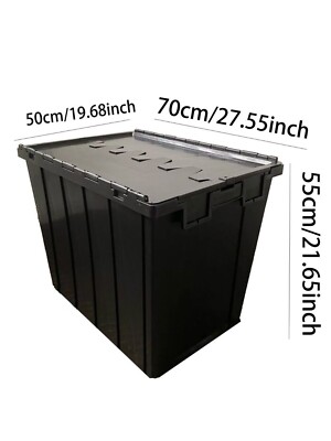 Heavy Duty Plastic Storage Boxes Containers Crates With Lids 150L Extra ...
