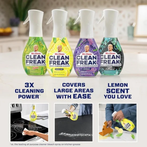 Mr.Clean Clean Freak Multi Surface Cleaning Spray Refill Bundle Lemon ...