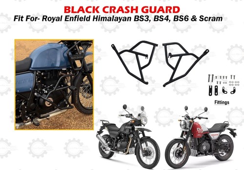 Fit for Royal Enfield "Scram & Himalayan 411 BS3, BS4, BS6 Black Crash ...