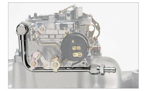 Edelbrock 8126 Carburetor Fuel Line Kit - Single Feed Chrome Steel For ...