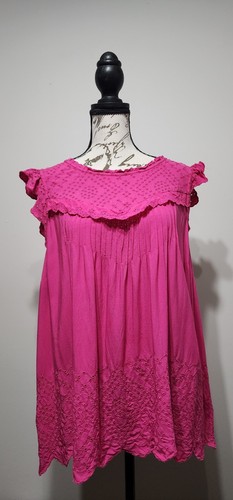 Torrid Size 1 Women Flirty Pink Summer Top! 🩷 EUC! Super Light and ...