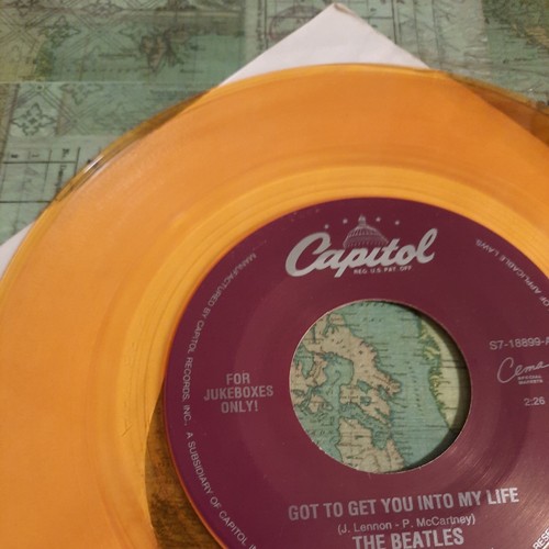 CAPITOL YELLOW VINYL 45 RECORD/THE BEATLES/LET IT BE/YOU KNOW MY NAME ...