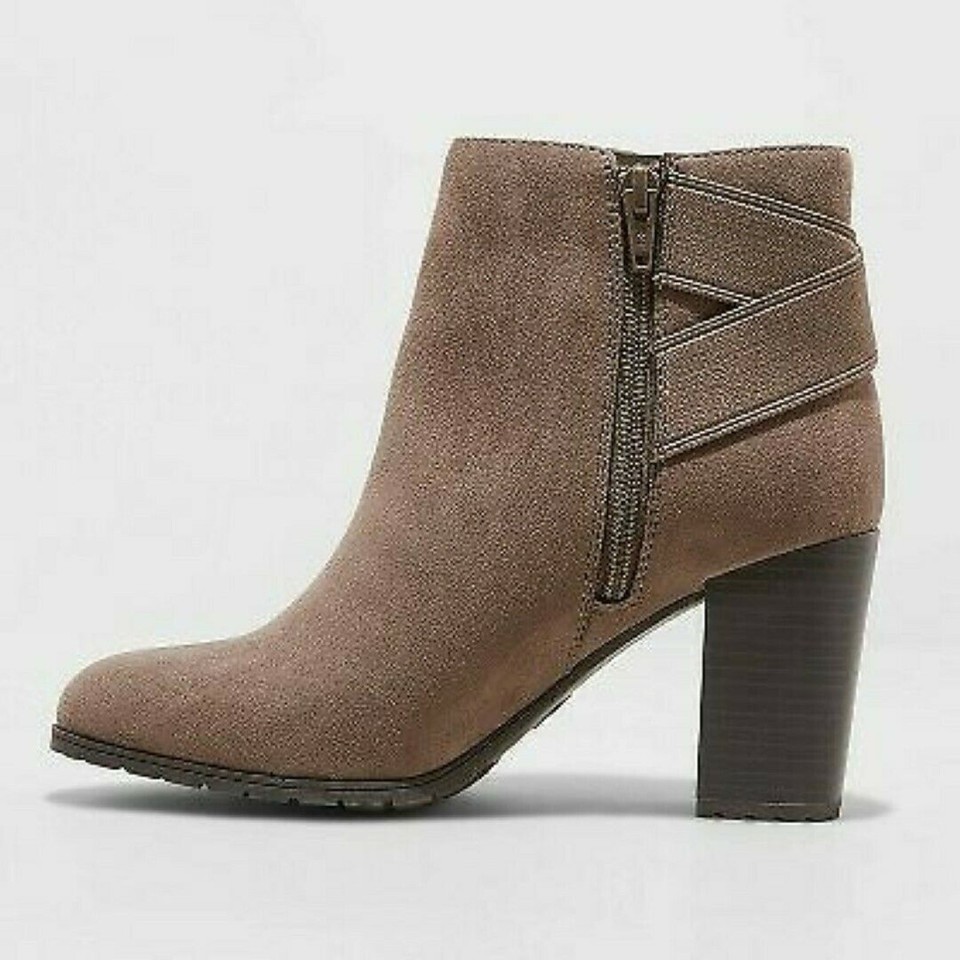 NWT Sz 8.5 A New Day CANDYCE Bootie Boots Bark Brown | eBay