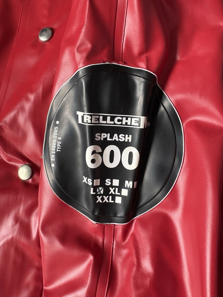 TRELLCHEM SPLASH 600 CHEMICAL PROTECTIVE SUIT - SIZE L | eBay