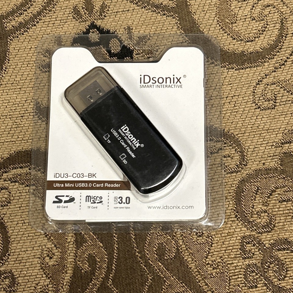 iDsonix Smart Interactive USB 3.0 Card Reader-Ultra Mini MicroSD-NIP (d ...