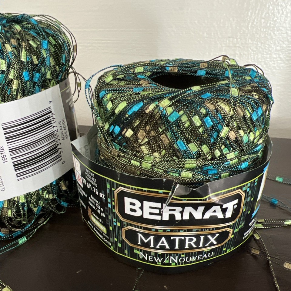 Lot of 1.5 Bernat Matrix Nylon Ladder Yarn Knit Crochet Craft 02712 ...