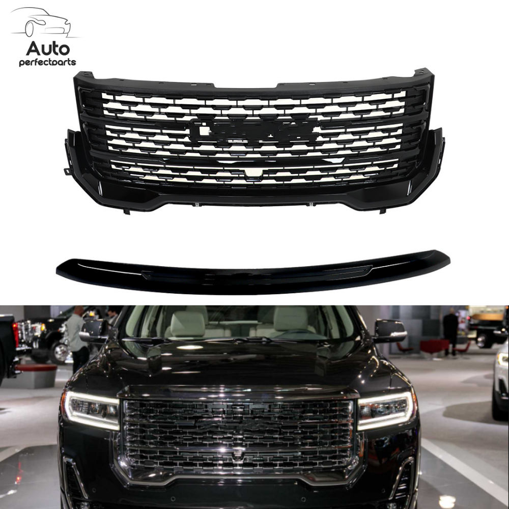For GMC Acadia Denali 2020 2021-2023 Grill Front Grille&Hood Molding ...