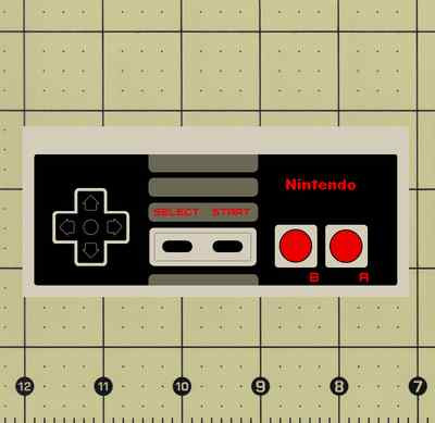 CUSTOM MADE COLLECTIBLE NES NINTENDO CONTROLLER MAGNET (4⅞"x2⅛") game ...