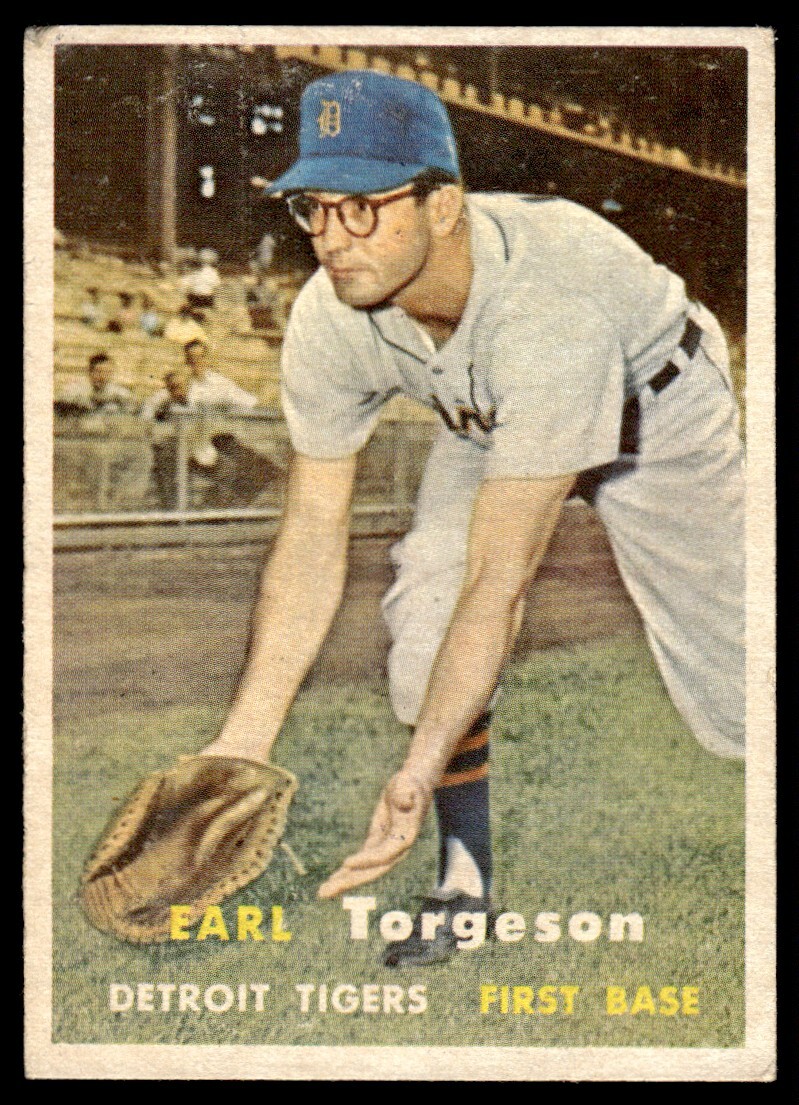 1957 Topps Baseball Card Earl Torgeson Detroit Tigers #357 EX | eBay