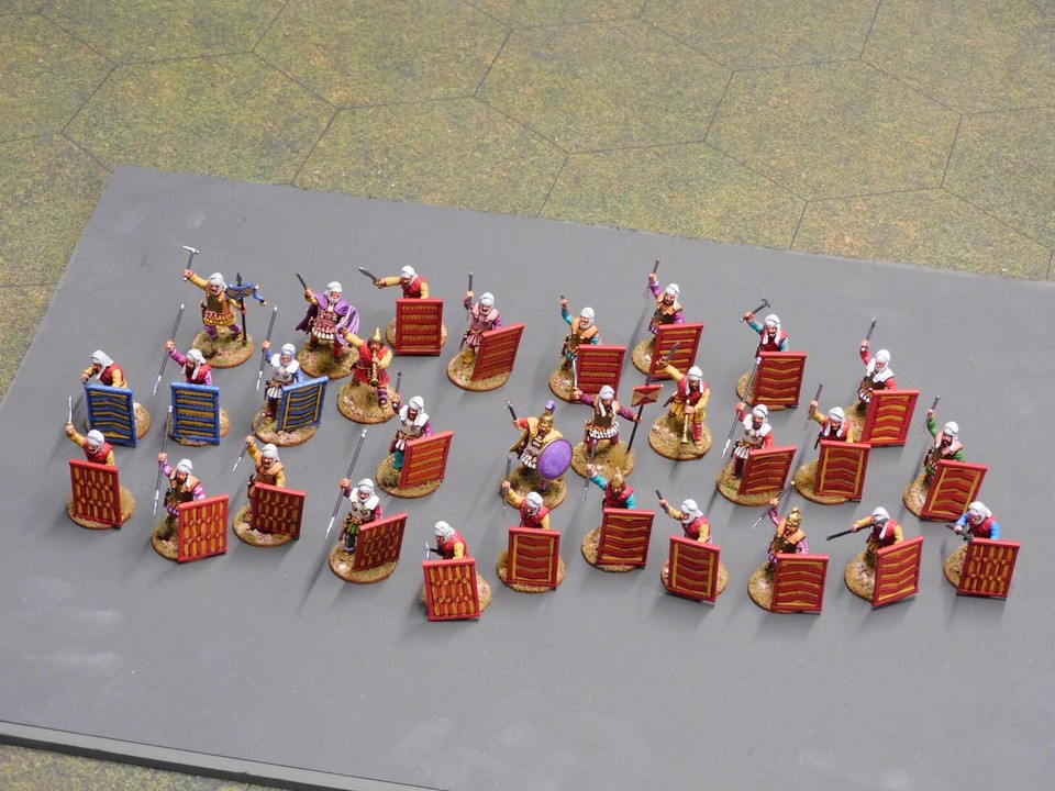 Painted 28mm Victrix Ancient Persian Armored Spearmen (Entire Set, 30 ...