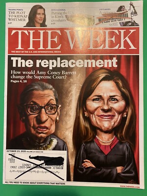 The Week Political Magazine October 23, 2020 RBG Replacement | eBay